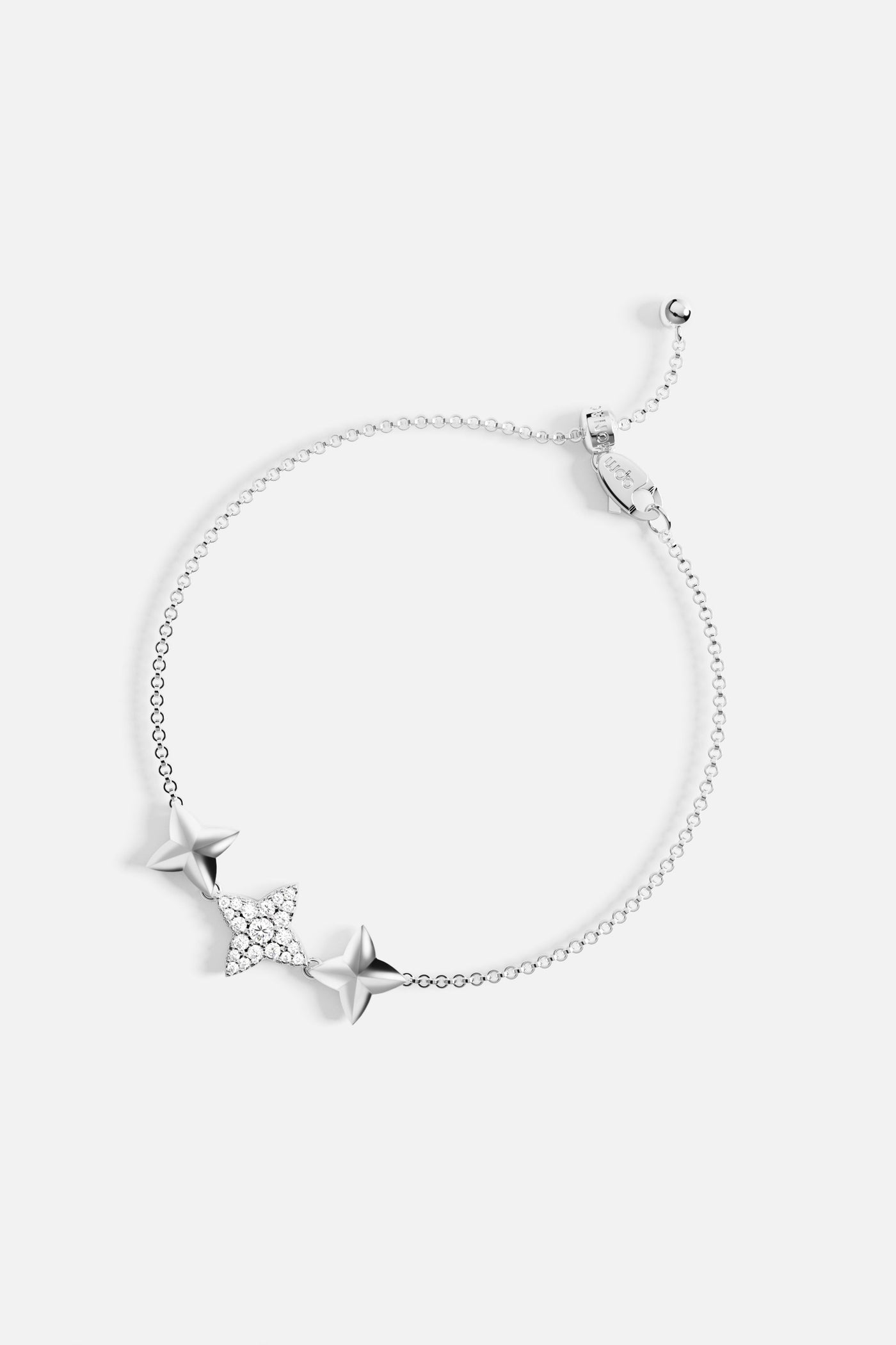 Triple Météorites Silver Adjustable Bracelet | APM Monaco